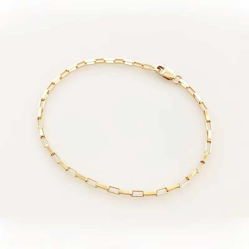 14K Gold Filled Dawn Chain Bracelet: Handcrafted Elegance - Sparrow Trades
