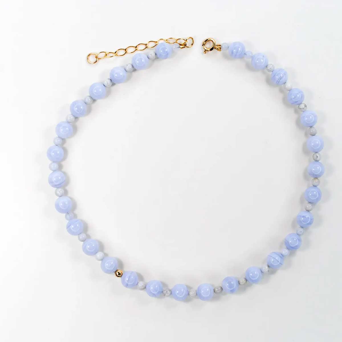 Blue Lace Agate Infinity Grande Choker | Calm & Balance